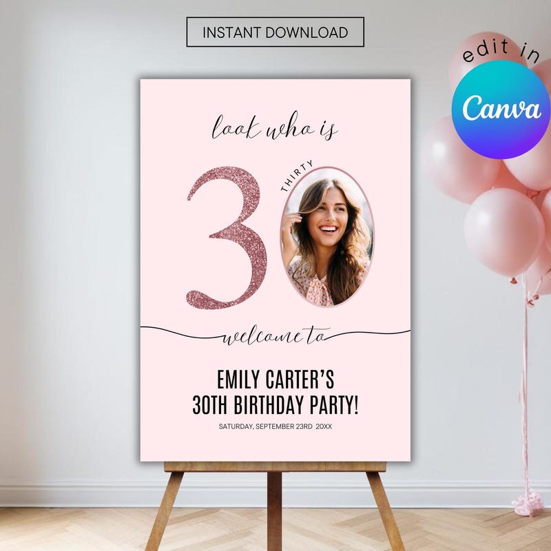 30th Birthday Sign - Etsy