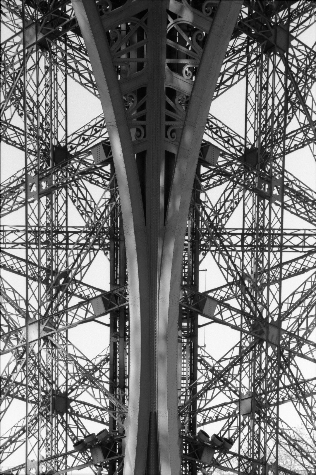 Classic Vintage Eifle Tower , Iron Leg Perspective, B&W, Canvas or ...