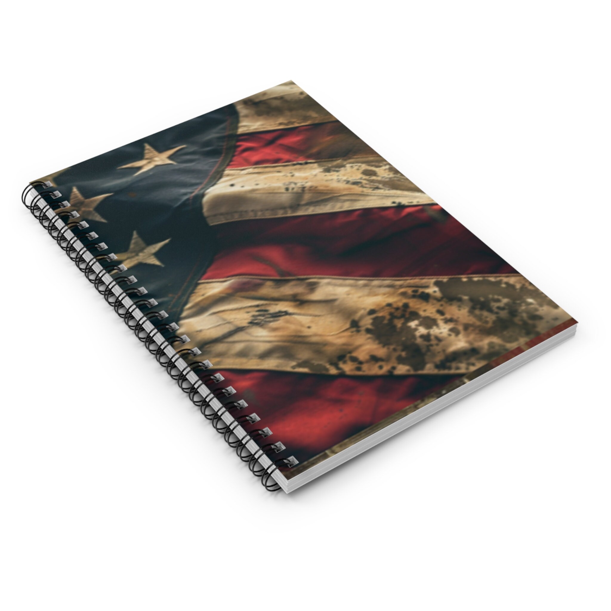 American Flag, Spiral Notebook Ruled Line - Etsy