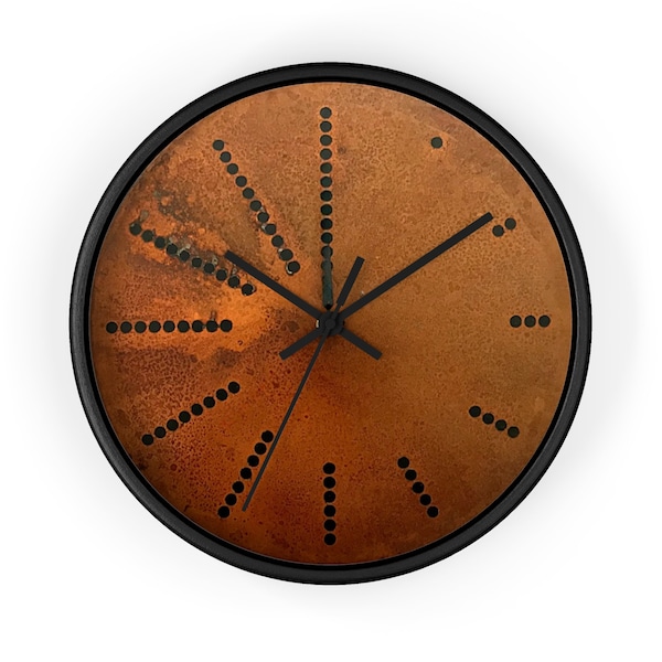 Copper Wall Clock - Etsy UK