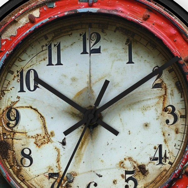 Distressed Clock - Etsy