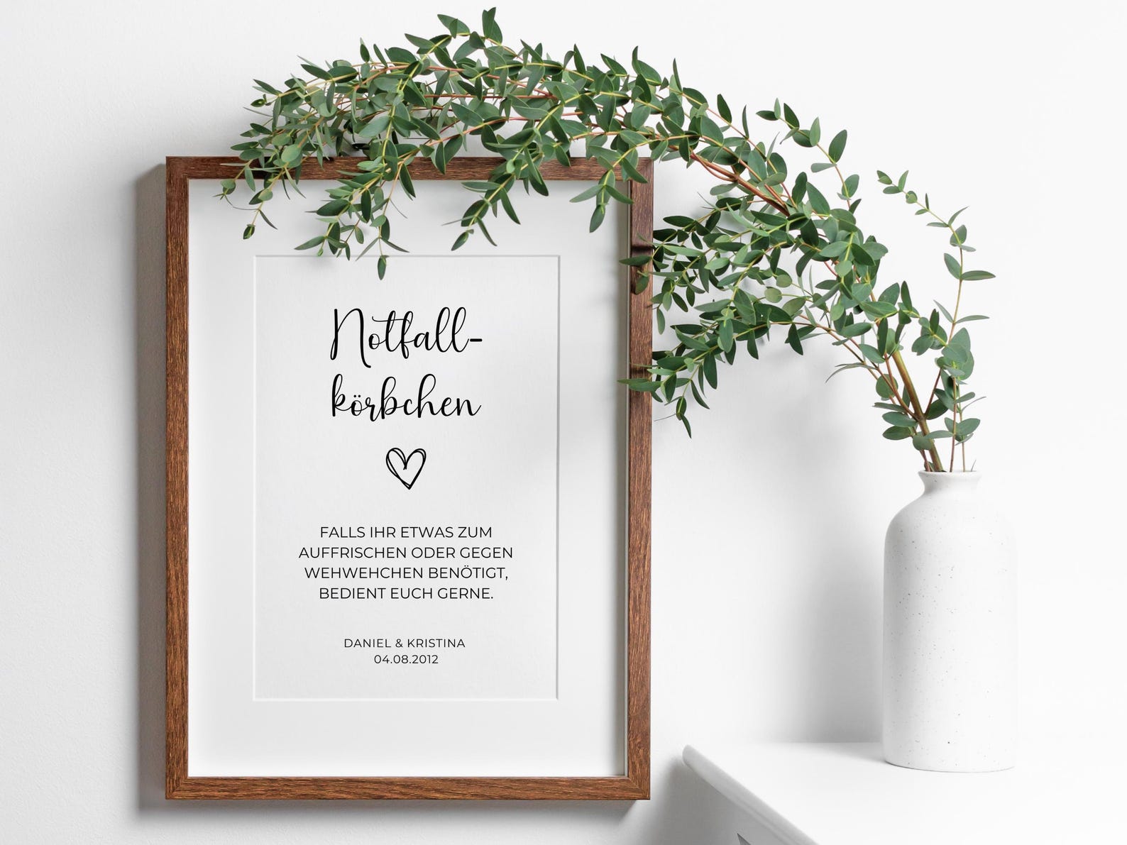 Notfallkörbchen Schild Hochzeit | Notfallbox Notfallkorb Notfallkiste ...