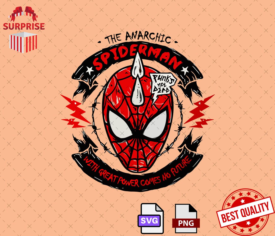 Retro Spider Punk Png, Spider Png, Retro Spider Punk Svg, the Anarchic ...