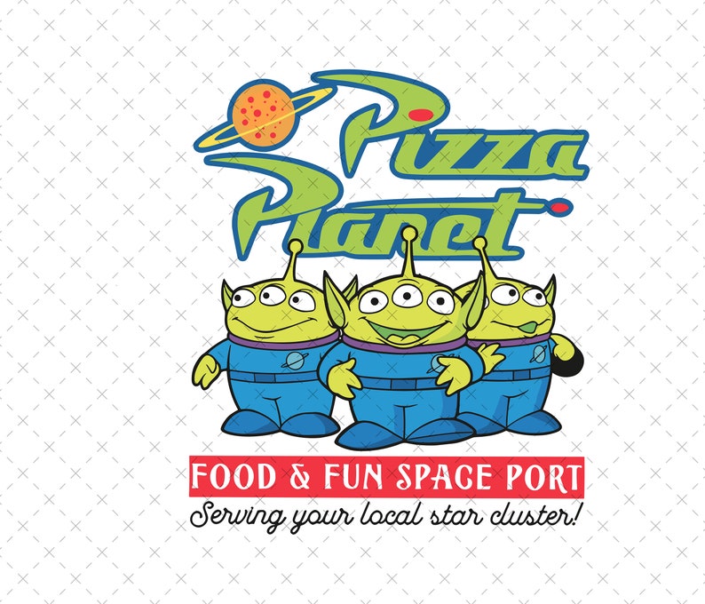 Pizza Planet Png, Toy Story Pizza Planet Png, Pizza Planet Svg, Alien Pizza Planet, Pizza Lover ...