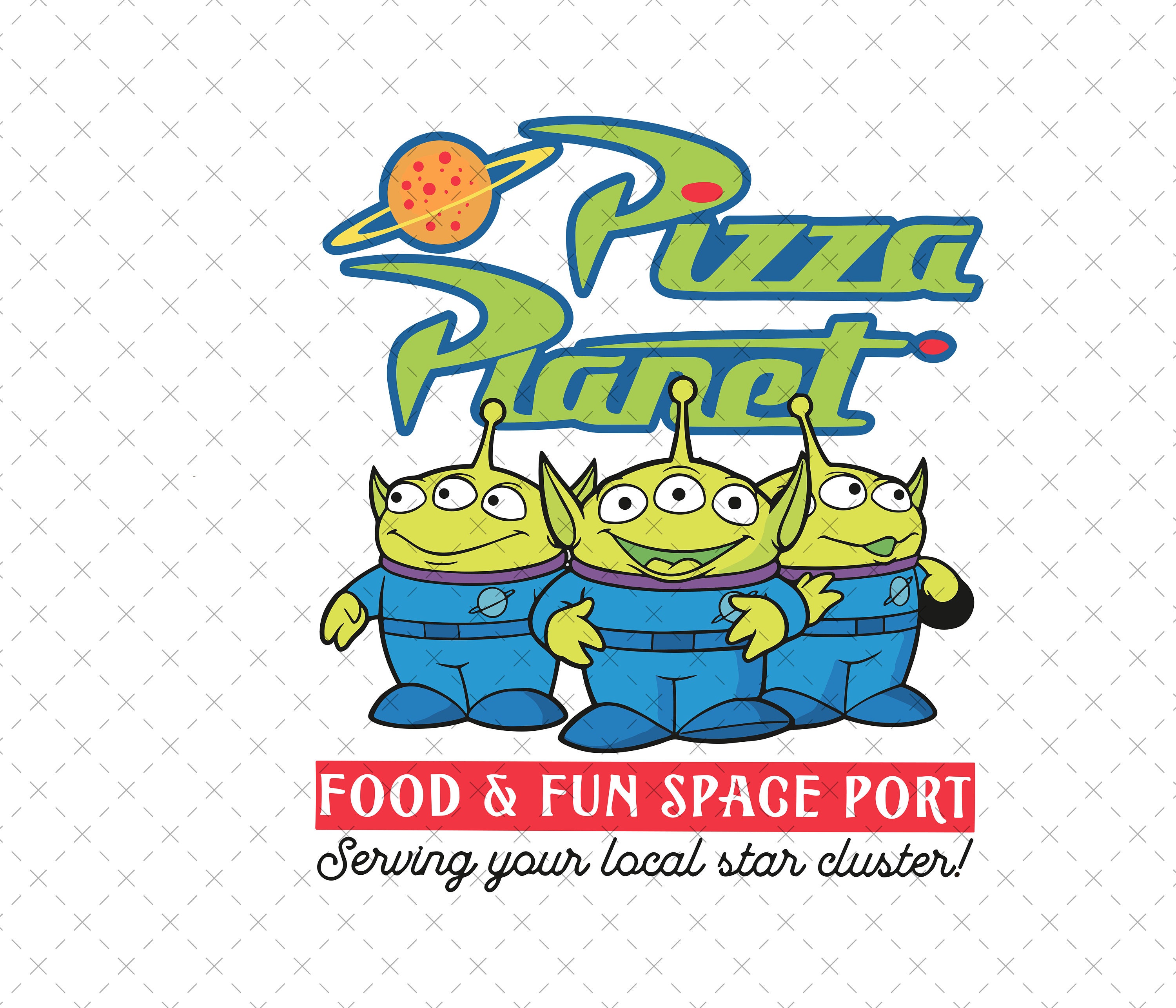 Pizza Planet Png, Toy Story Pizza Planet Png, Pizza Planet Svg, Alien ...