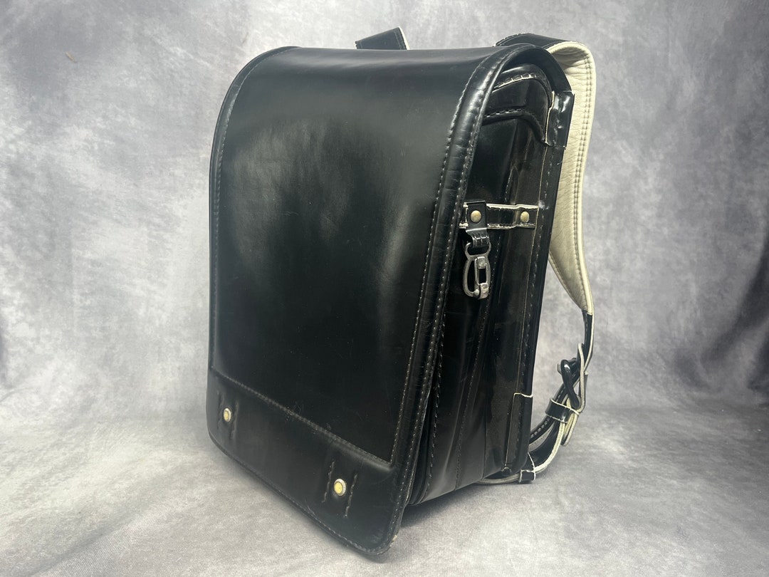 Randoseru Backpack, Black Japanese Tight Stitch Randoseru Bag, Black ...