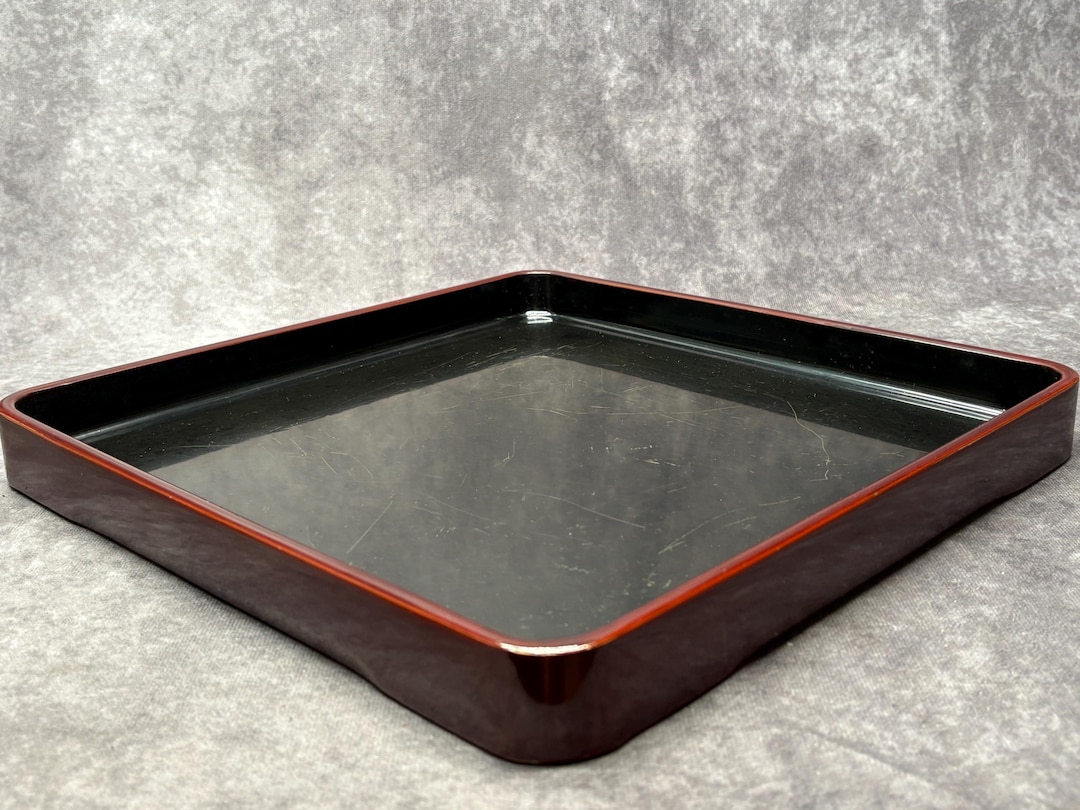 Large Lacquer Tray Vintage Japanese Lacquered Tray, Tea Tray, Dinner ...