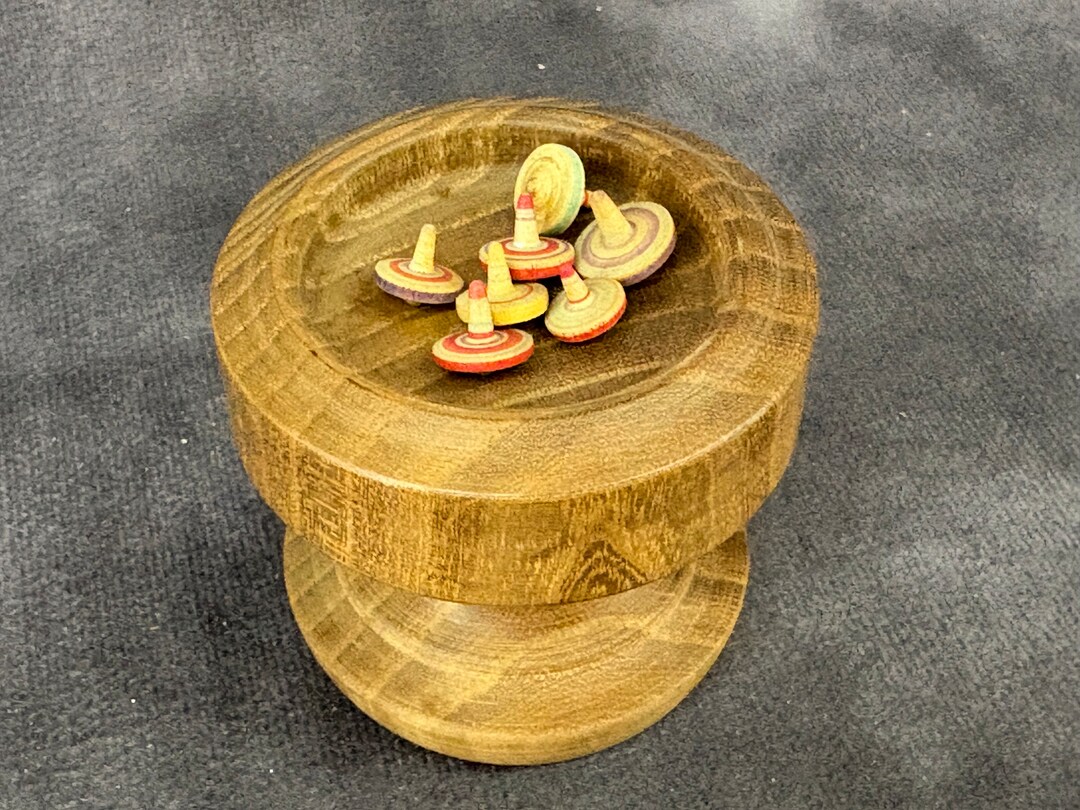 Miniature Koma Table With Miniature Spinners, Japanese Handcrafted ...