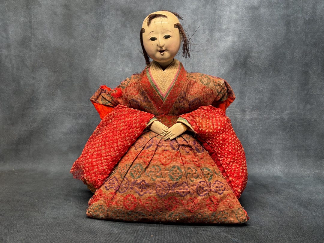 Large 19th Century Japanese Hina Doll, Antique Japanese Doll, Girls Day ...