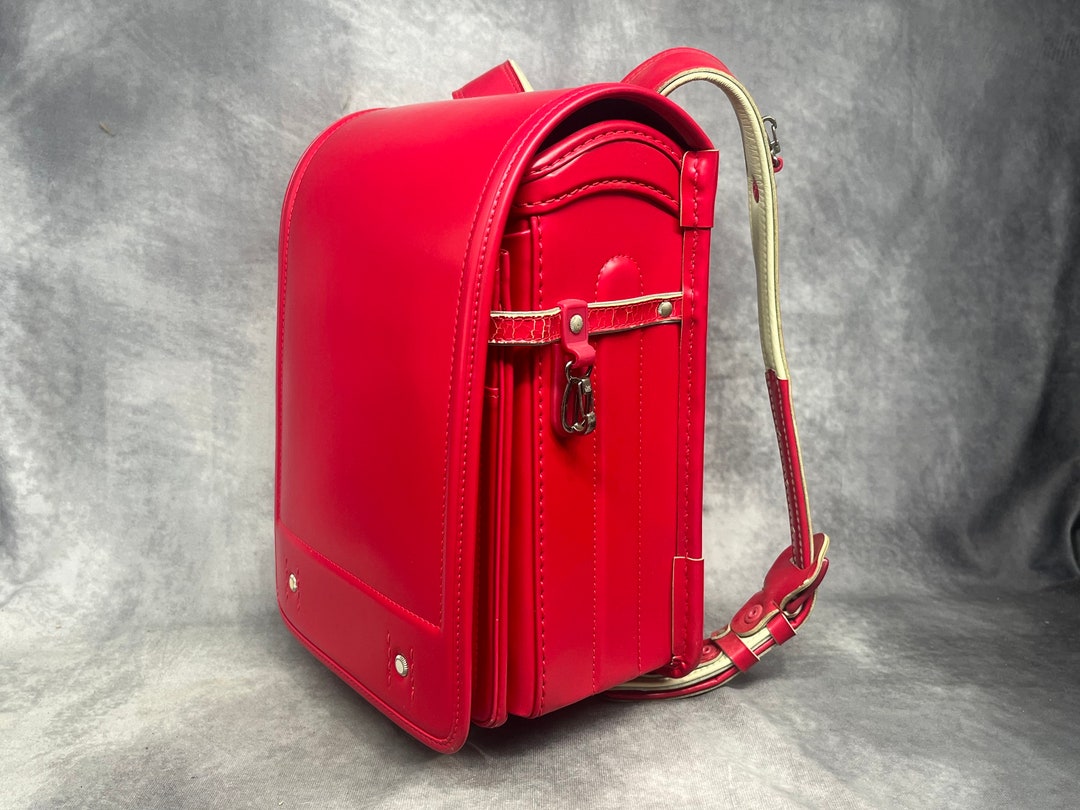 Randoseru Backpack, Red Japanese Tight Stitch Randoseru Bag, Red Bag - Etsy