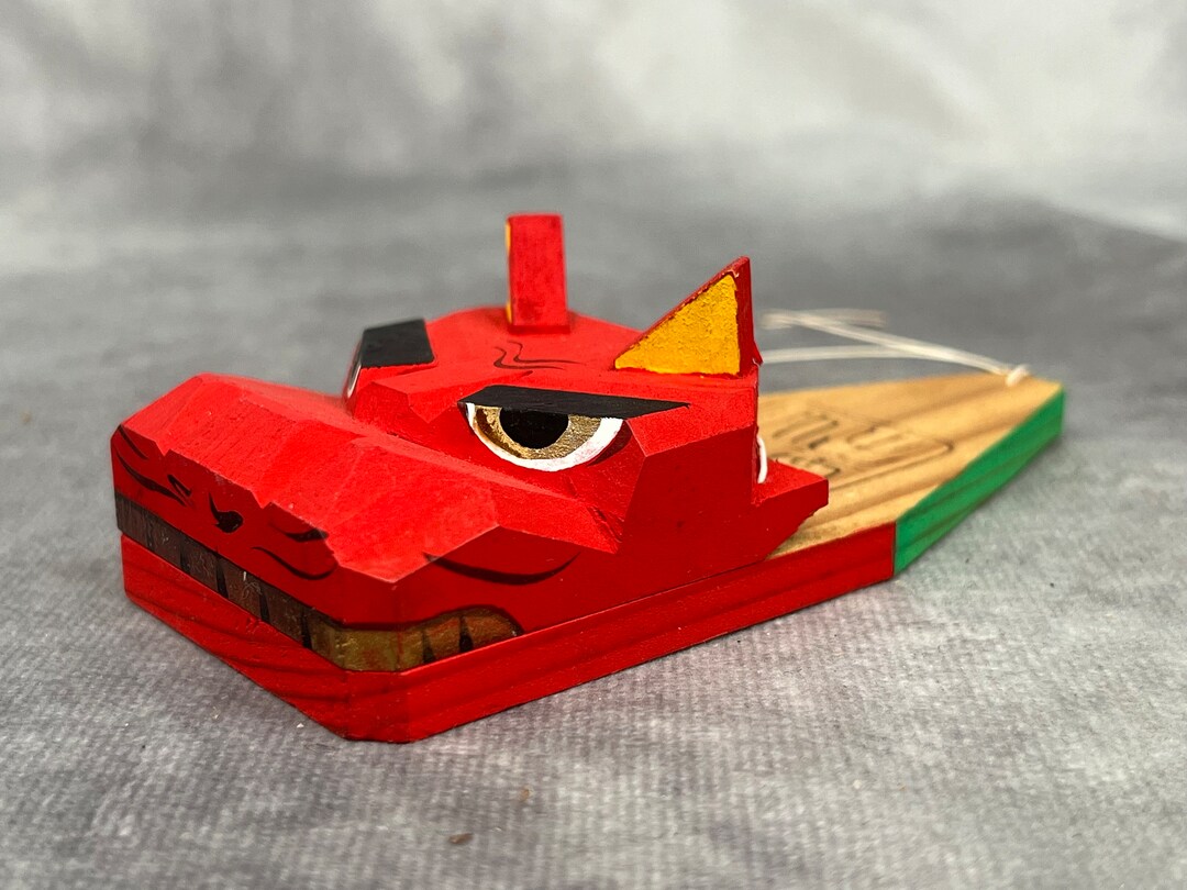 Hand Made Wooden Snapdragon Clacker Figure, Japanese Folk Art - Etsy