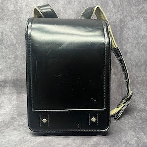 Randoseru Backpack, Black Japanese Tight Stitch Randoseru Bag, Black ...