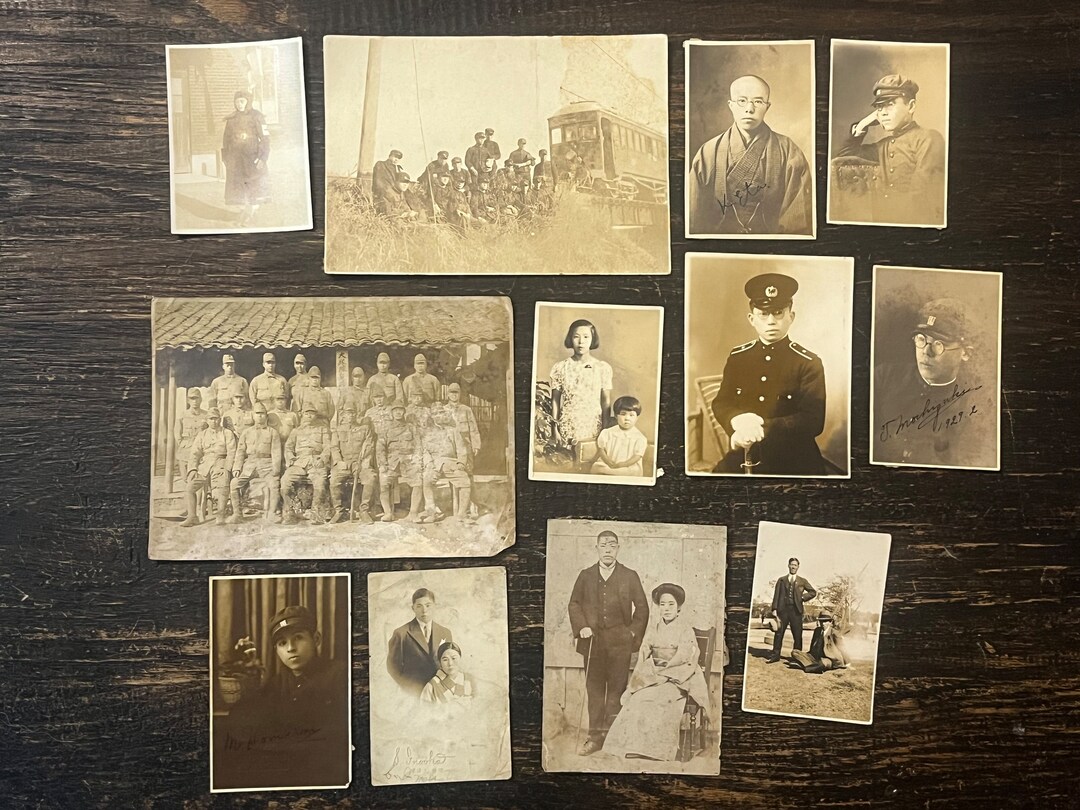 Collection of Antique Photographs, 12 Antique Japanese Photographs ...