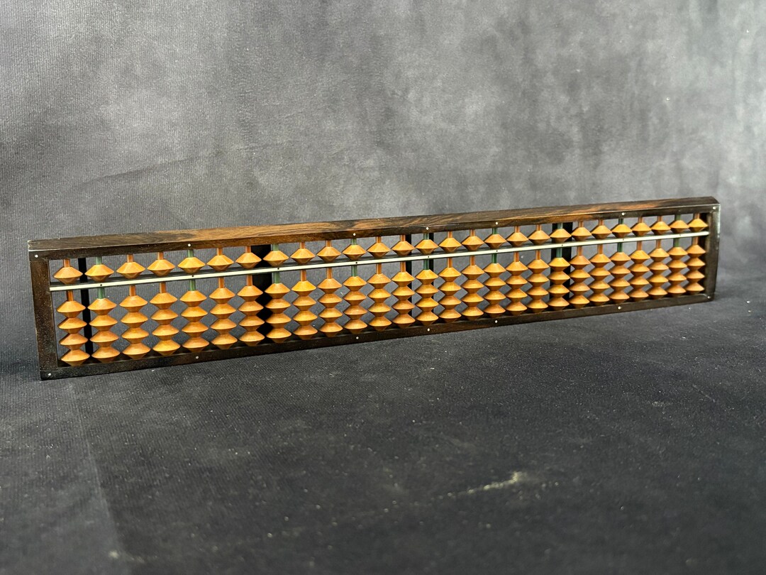 Large Vintage Japanese Soroban Wooden Abacus 27 Row - Etsy