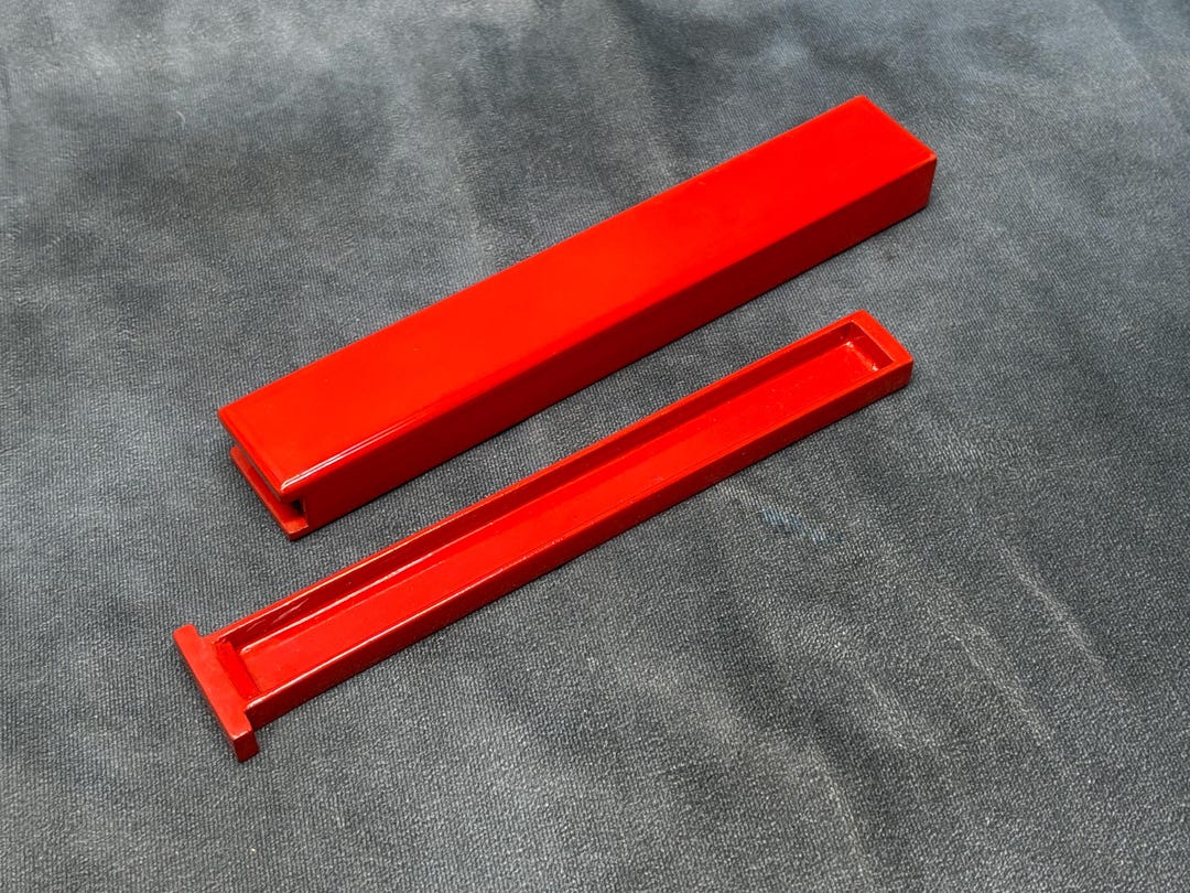 Red Lacquer Wooden Chopstick Storage Box for Chopsticks up to 20cm Long ...