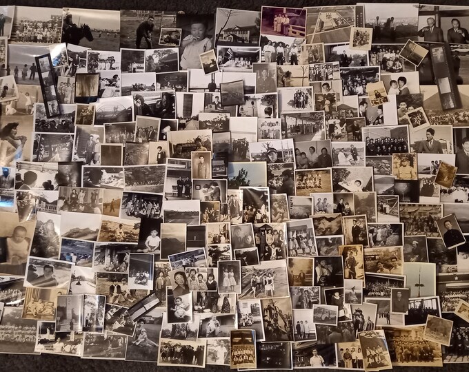 200 Vintage Photographs, Assorted Black and White Photograph Collection ...