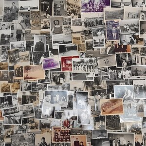 200 Vintage Photographs, Assorted Black and White Photograph Collection ...