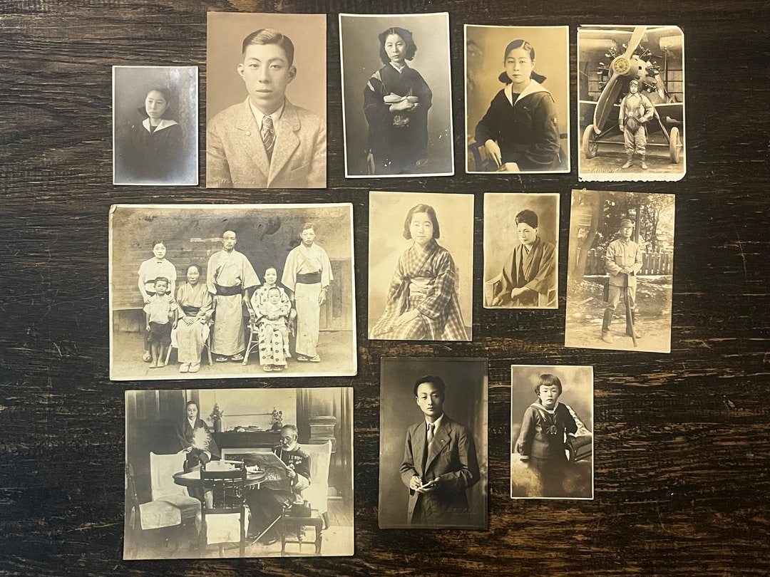 Collection of Antique Photographs, 12 Antique Japanese Photographs ...