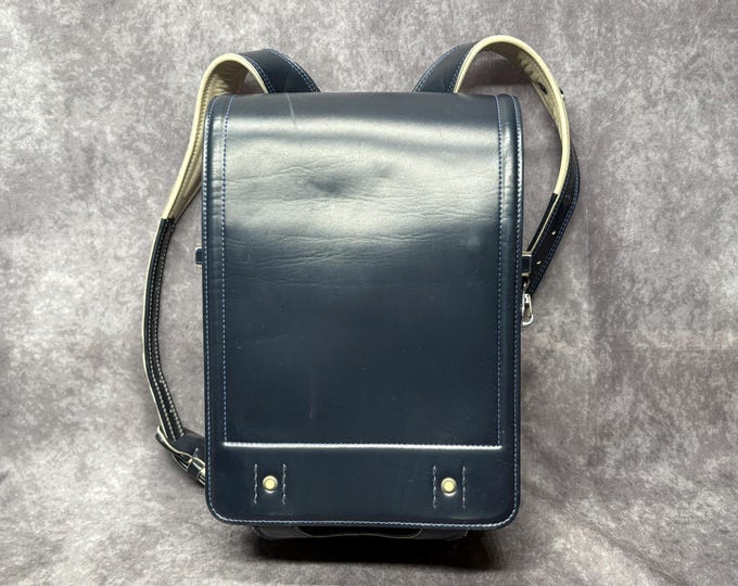 Randoseru Backpack, Navy Blue Japanese Tight Stitch Randoseru Bag, Blue ...