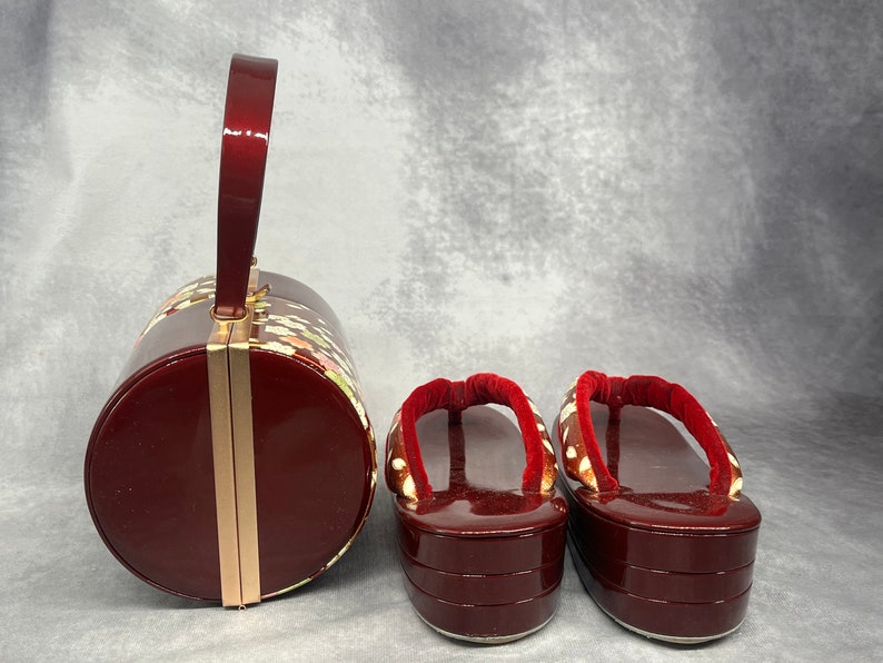 Premium Zanmai Furisode Bag With Matching Zori Sandals Set Luxury ...