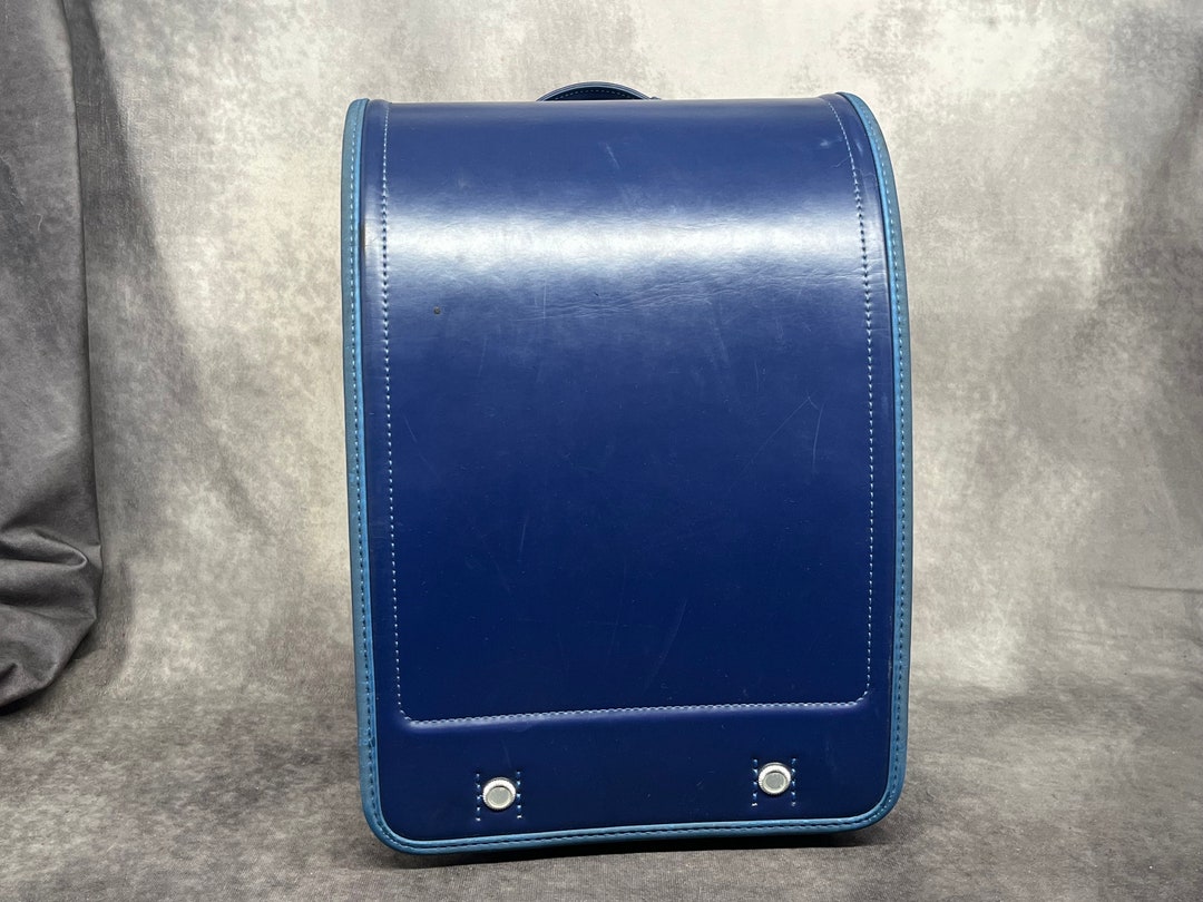 Randoseru Backpack, Two Tone Blue Japanese Tight Stitch Randoseru Bag ...