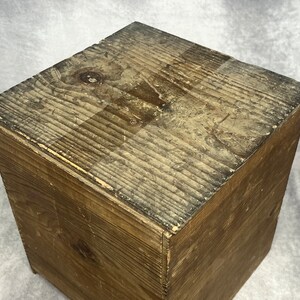 Vintage Japanese Wooden Storage Box, Hand Written Kanji Text, Old ...