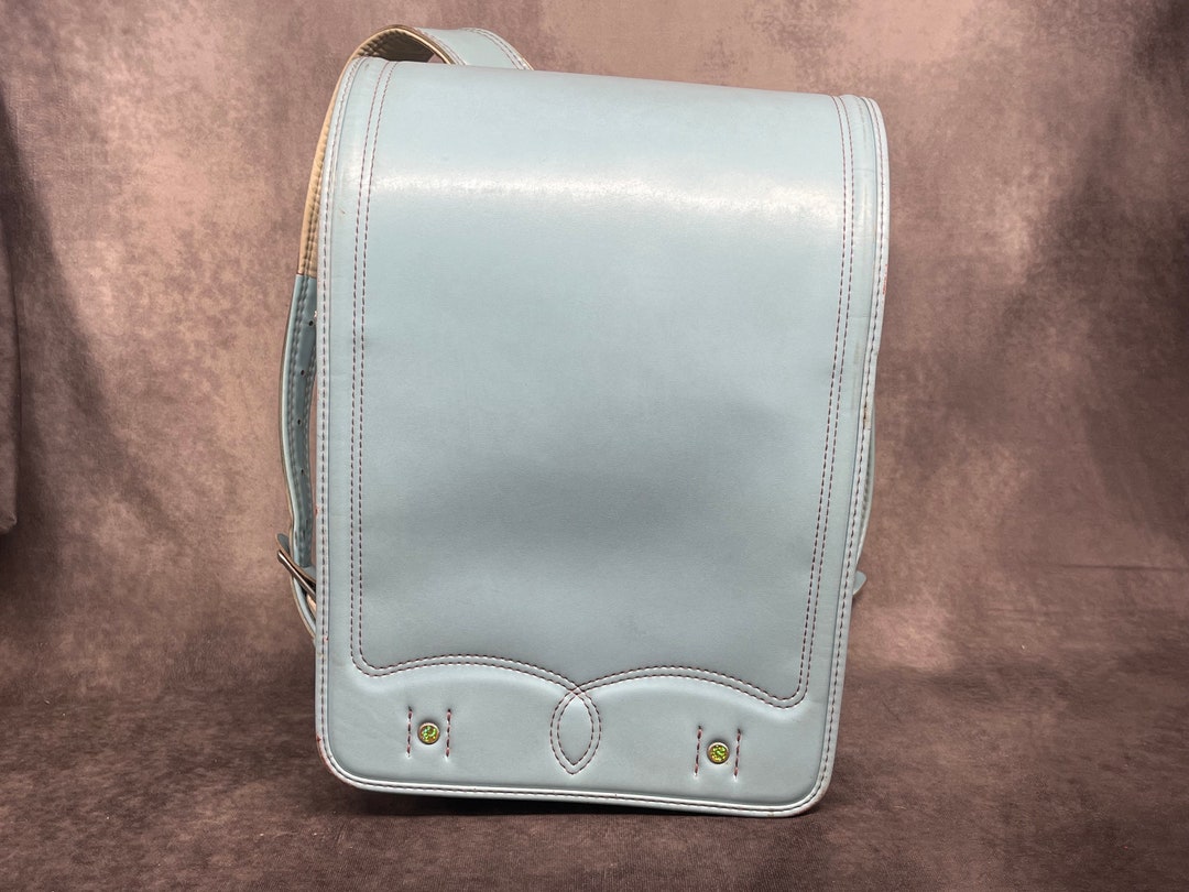Randoseru Backpack, Baby Blue Japanese Tight Stitch Randoseru Bag, Blue ...