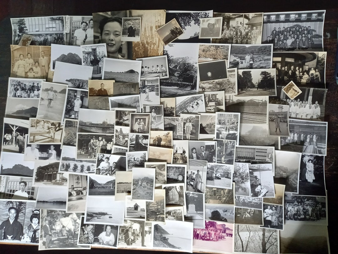 100 Vintage Photographs, Assorted Black and White Photograph Collection ...
