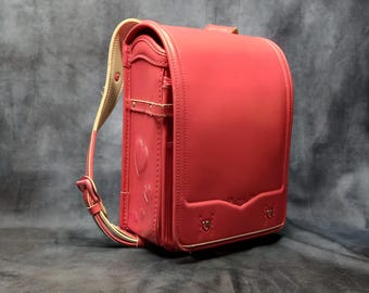 Randoseru Backpack, Tan Colour Japanese Tight Stitch Randoseru Bag ...