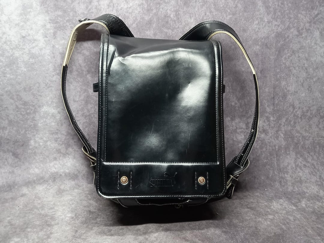Randoseru Backpack, Black Japanese Tight Stitch Randoseru Bag, Black ...