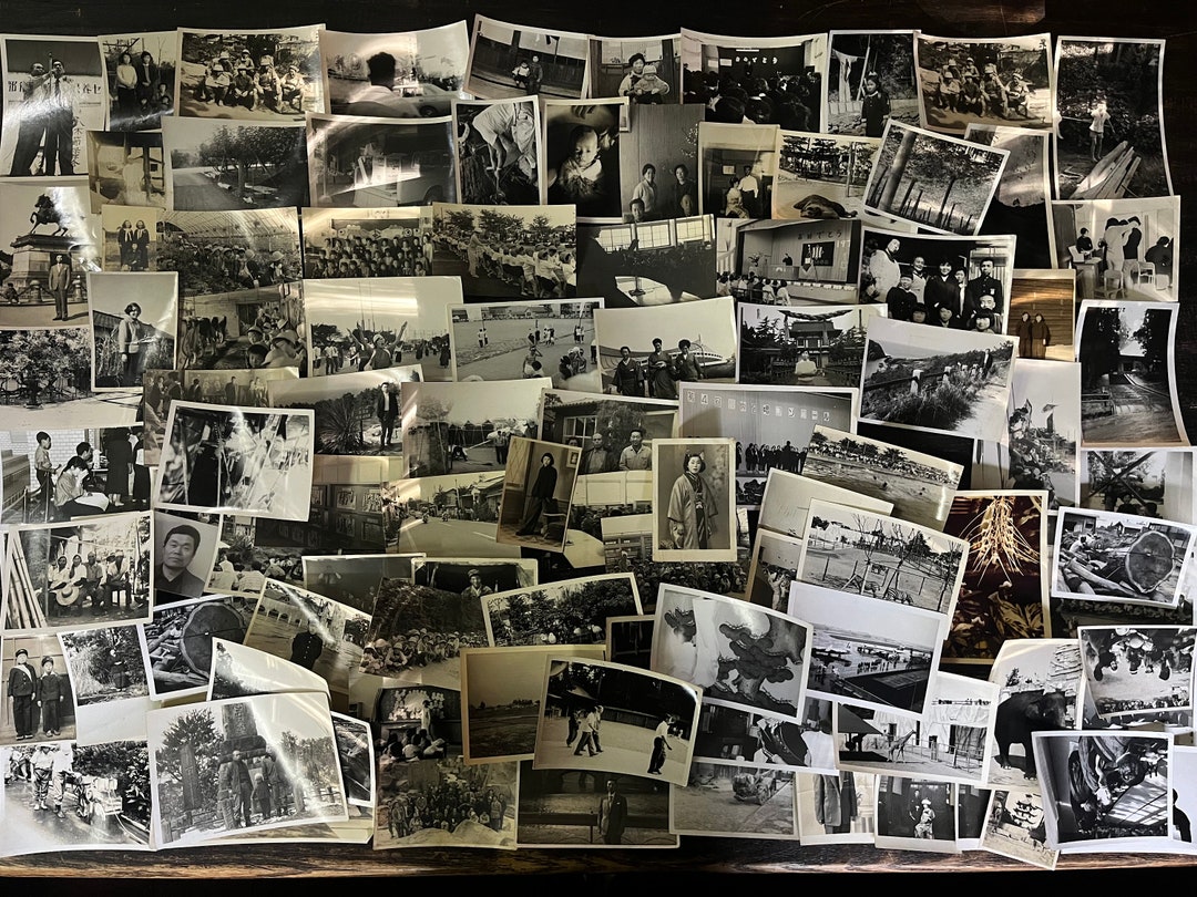 100 Vintage Photographs, Assorted Black and White Photograph Collection ...