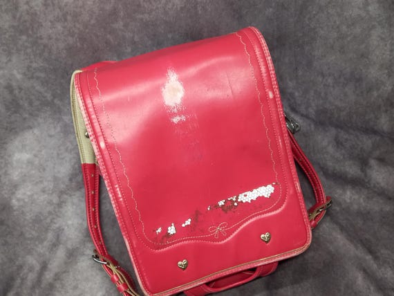 Randoseru Backpack, Pink Japanese Tight Stitch Randos… - Gem