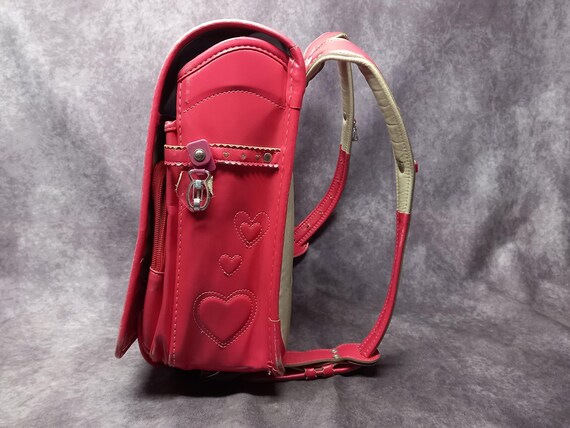 Randoseru Backpack, Pink Japanese Tight Stitch Randos… - Gem