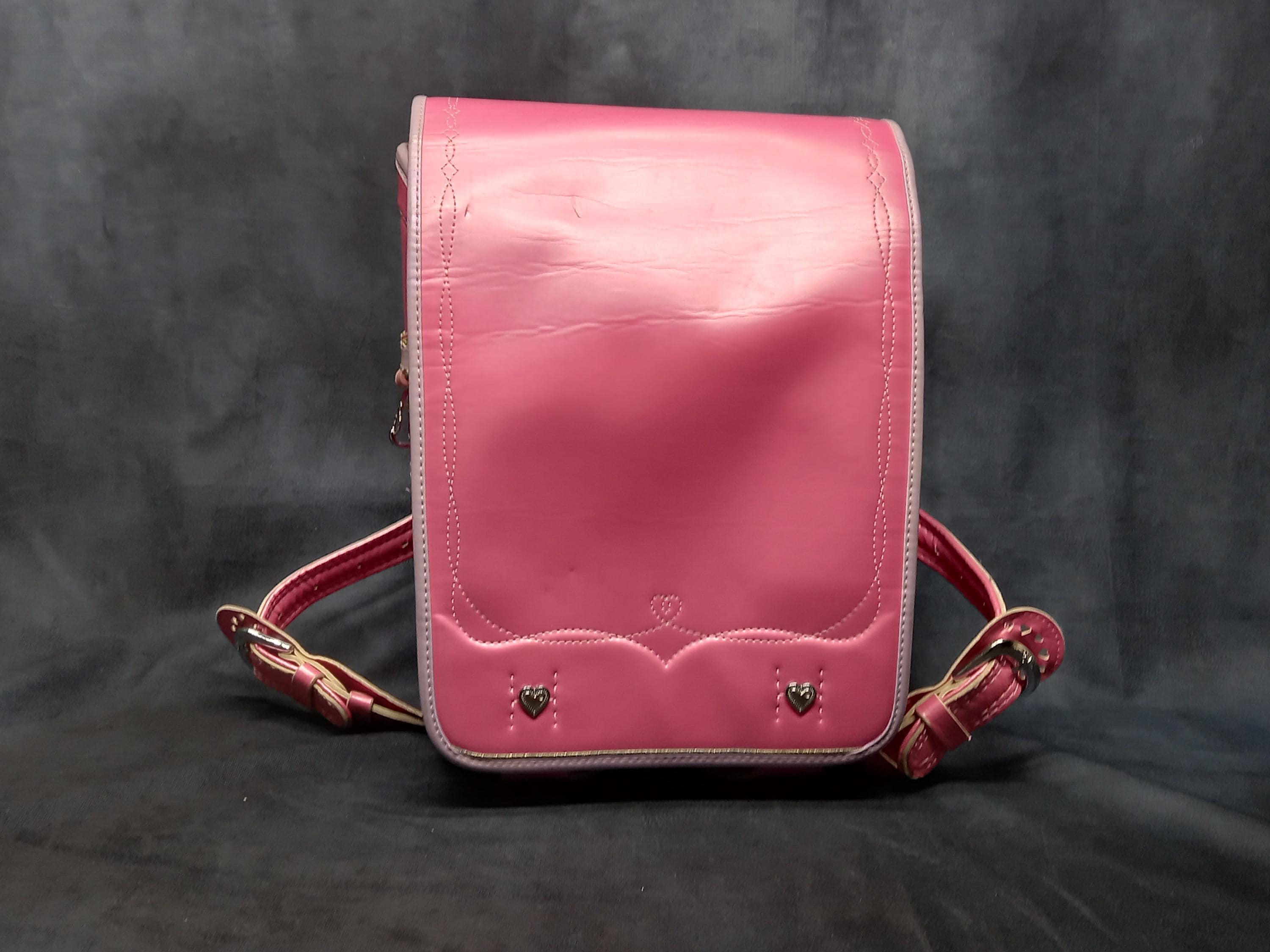 Randoseru Backpack, Pink With Light Purple Trim Japanese Tight Stitch ...