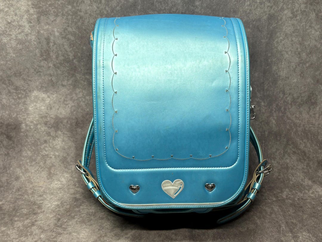 Randoseru Backpack, Metallic Blue Japanese Tight Stitch Randoseru Bag ...