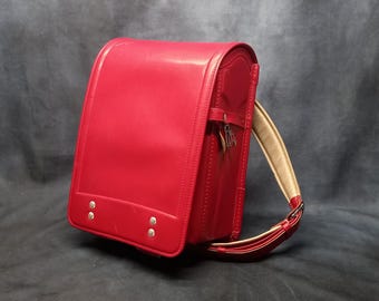 Randoseru Backpack, Red Stitch Japanese Tight Stitch Randoseru Bag, Red ...