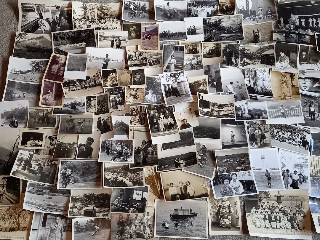 100 Vintage Photographs, Assorted Black and White Photograph Collection ...