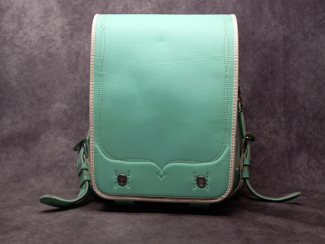 Randoseru Backpack, Turquoise Japanese Tight Stitch Randoseru Bag, Blue ...