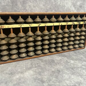 Large Antique Japanese Soroban Wooden Abacus 21 Row - Etsy