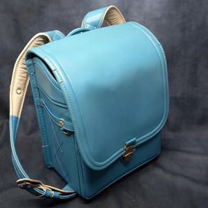 Randoseru Backpack, Blue Japanese Tight Stitch Randoseru Bag, Blue ...