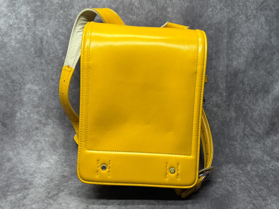 Randoseru Backpack, Yellow Japanese Tight Stitch Randoseru Bag, Yellow ...
