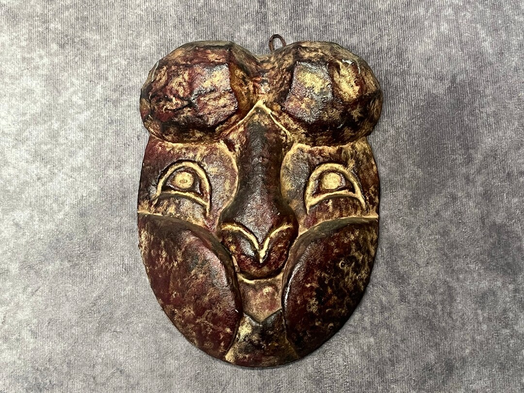Vintage Paper Mache Japanese Theatrical Mask, Ornamental - Etsy