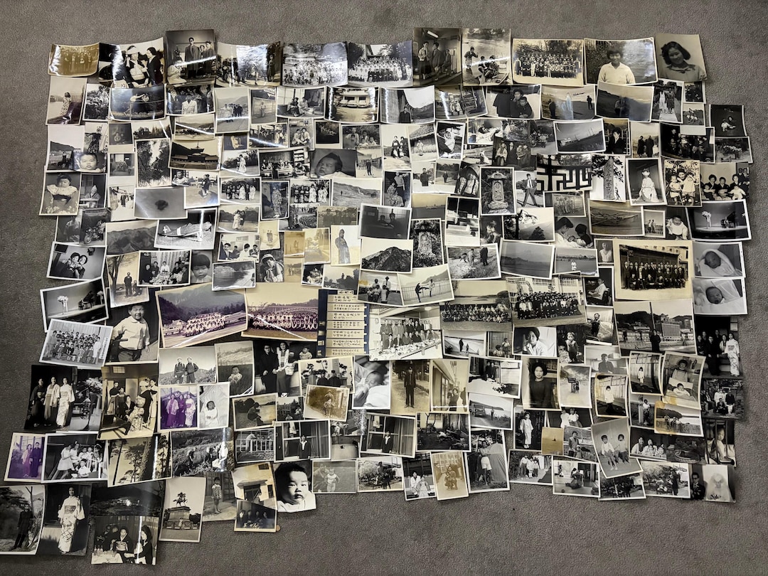 200 Vintage Photographs, Assorted Black and White Photograph Collection ...