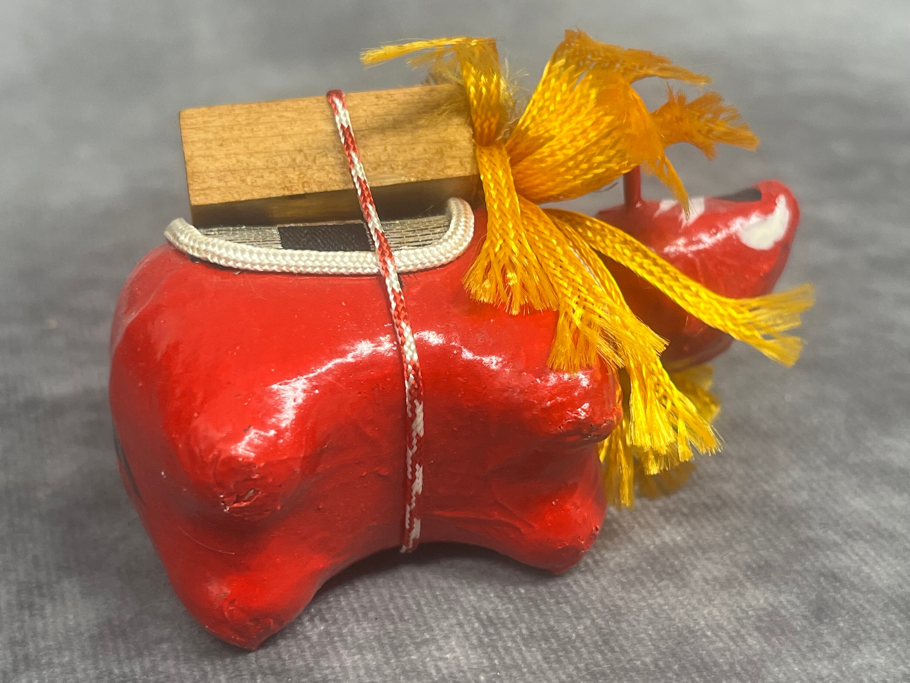 Akabeko the Red Cow, Paper Mache Toy Cow, Vintage Japanese Folk Art - Etsy