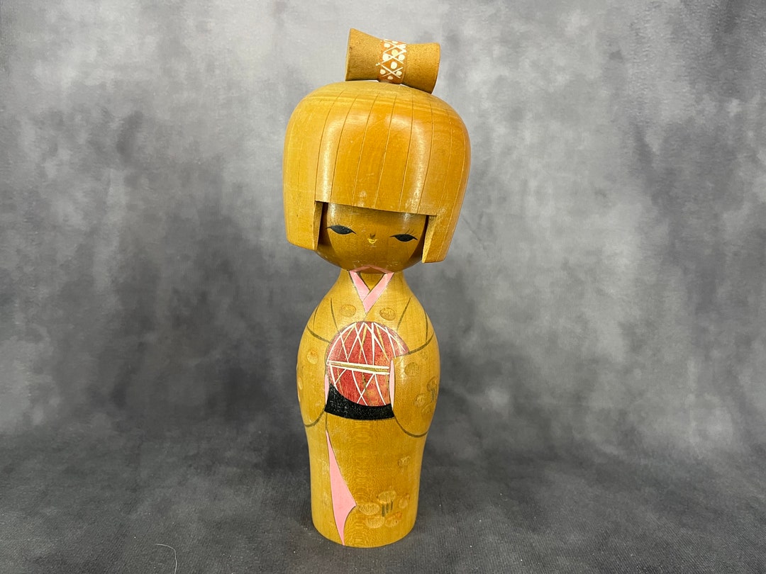 Kojo Tanaka Creative Kokeshi Doll, Vintage Wooden Sosaku Kokeshi, Hand ...