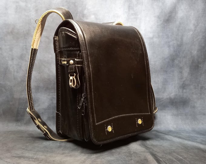 Randoseru Backpack, Black Japanese Tight Stitch Randoseru Bag, Japanese School Bag - Etsy