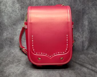 Randoseru Backpack, Metallic Blue Japanese Tight Stitch Randoseru Bag ...