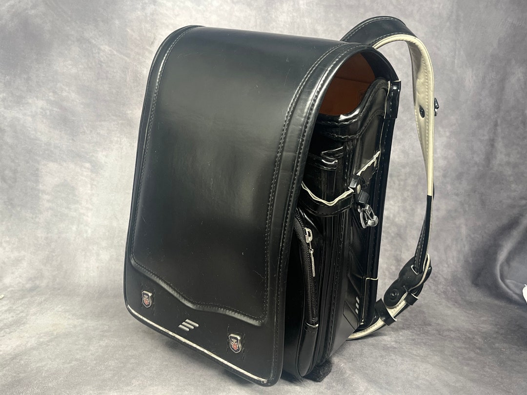 Randoseru Backpack, Black Japanese Tight Stitch Randoseru Bag, Black ...