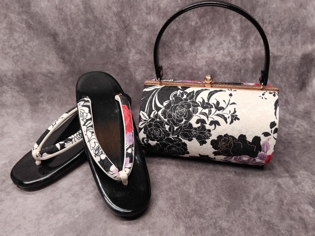 Premium Zanmai Furisode Bag With Matching Zori Sandals Set Luxury ...