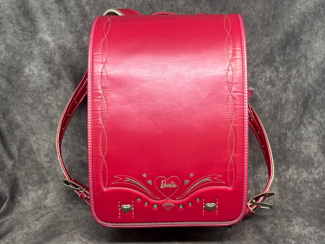 Randoseru Backpack, Bright Pink Barbie Pack, Japanese Tight Stitch ...
